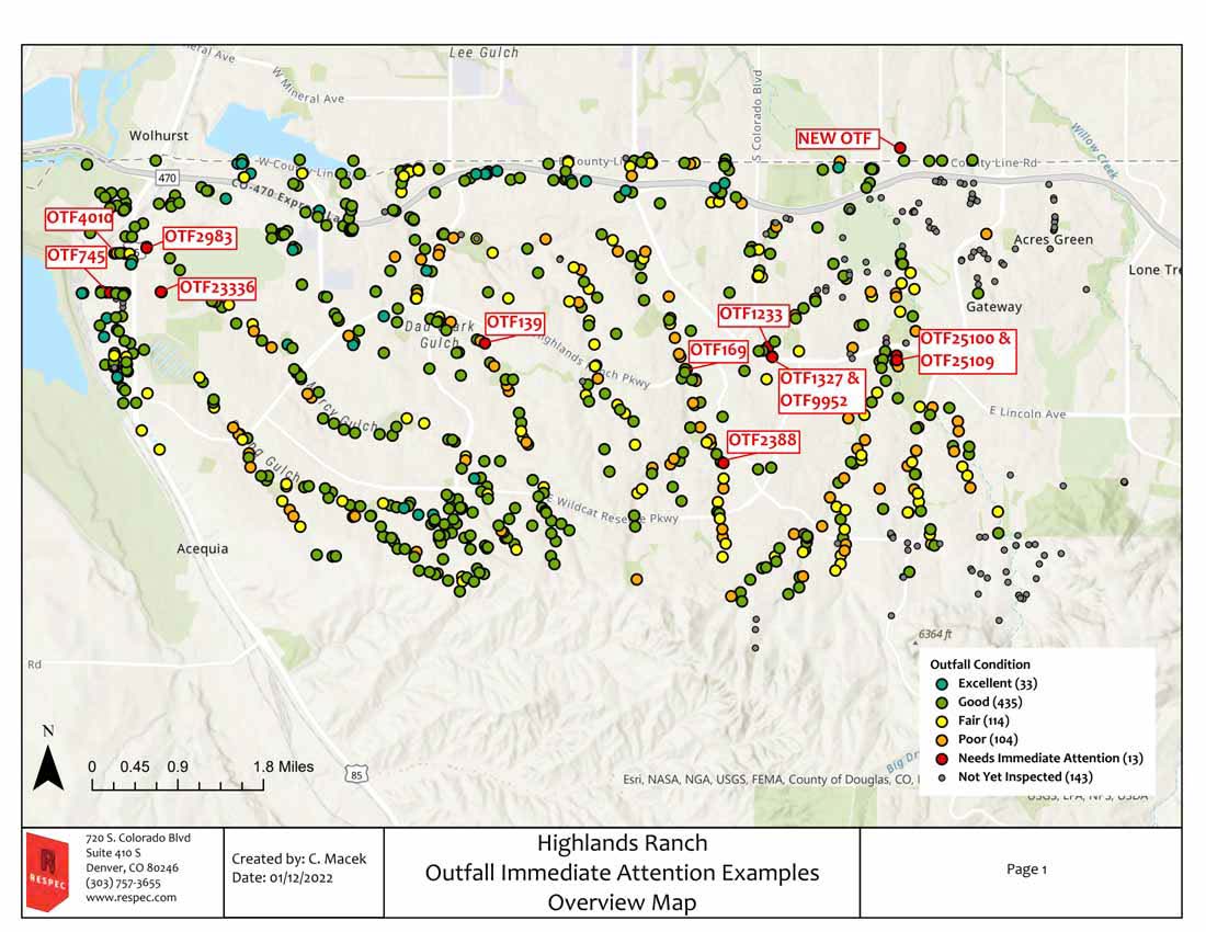 Highlands Ranch Drainage Projects - Douglas County