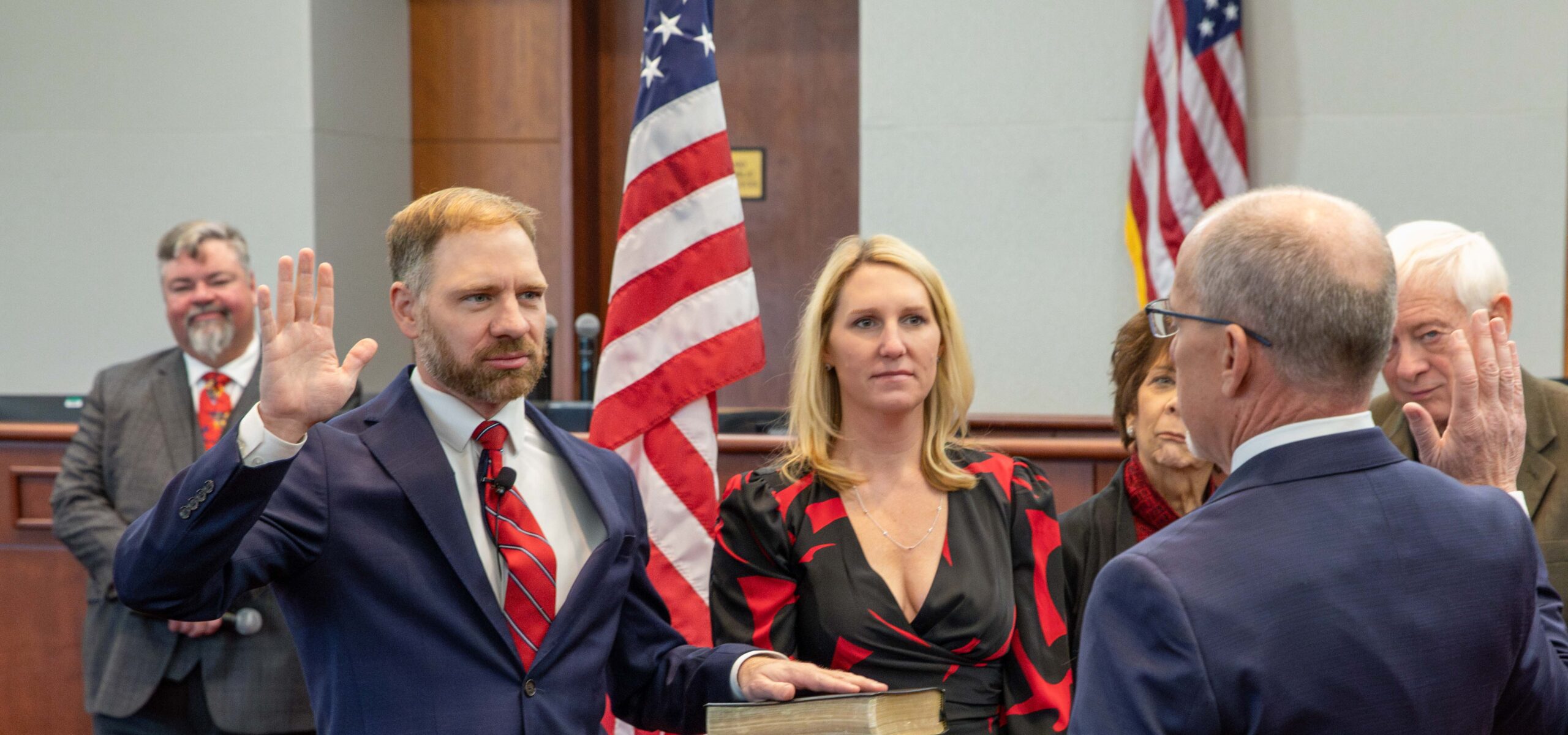 Watch: Commissioner-elect Kevin Van Winkle takes oath of office ...
